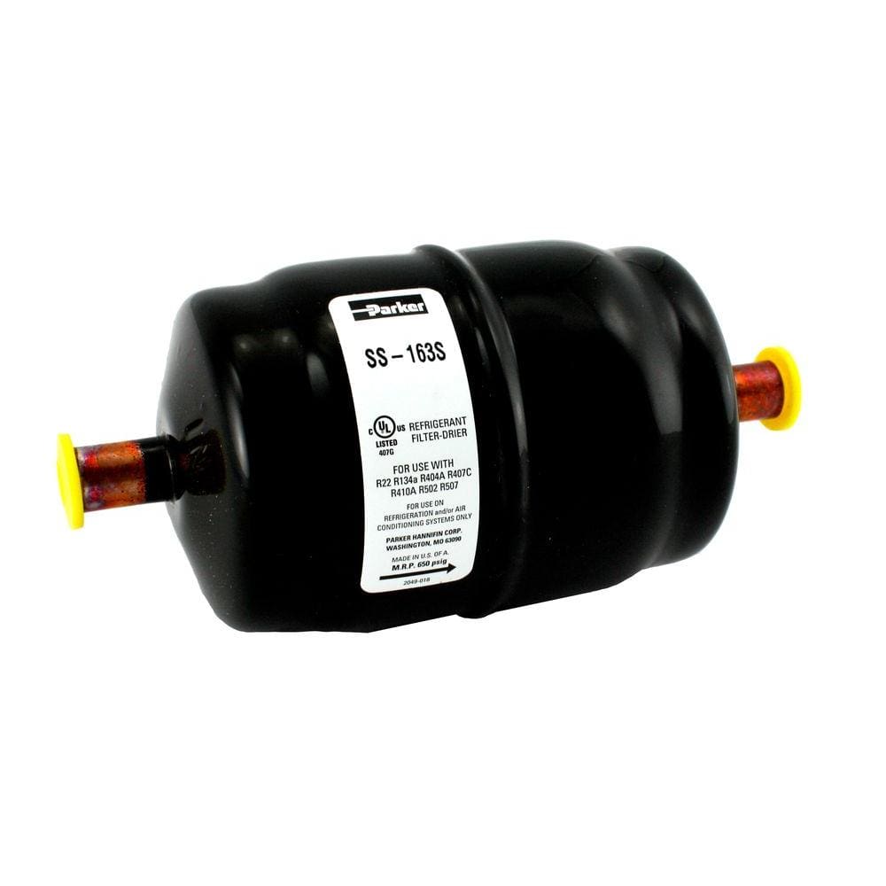 3/8" Sweat connection Liquid line filter drier 16 cu in – HeatAndCool.com